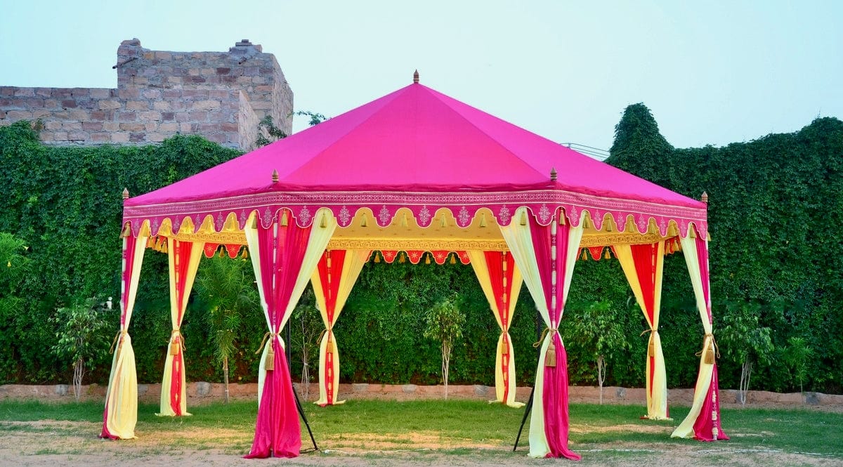 Rent Indian Tent 19.5' x 19.5' – Moroccan Furniture Rental