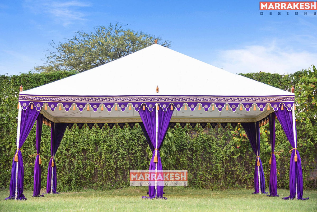 Purple Tent Rental 20' x 20' – Moroccan Furniture Rental