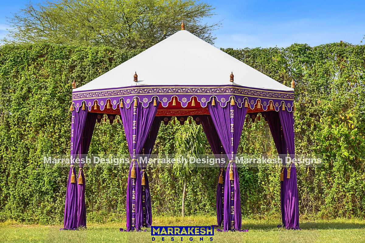 Rent Indian Tent - Purple 13" Dia – Moroccan Furniture Rental